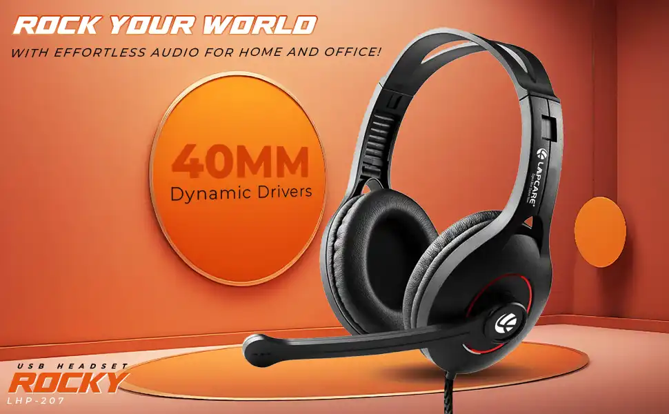 Rocky USB WIRED Headset (LHP-207) – lapcare.com
