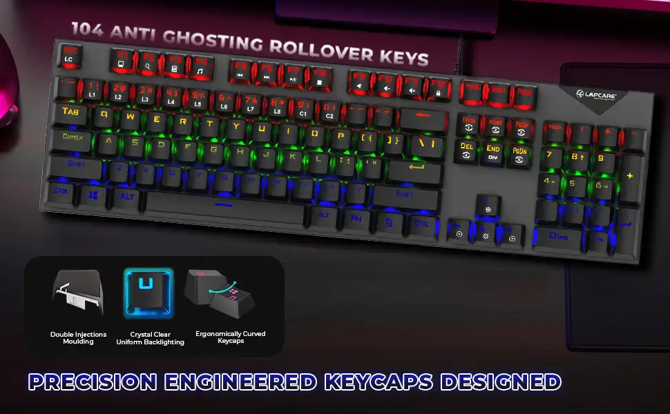 Champ LGK-105 Mechanical RBG Gaming Keyboard – lapcare.com