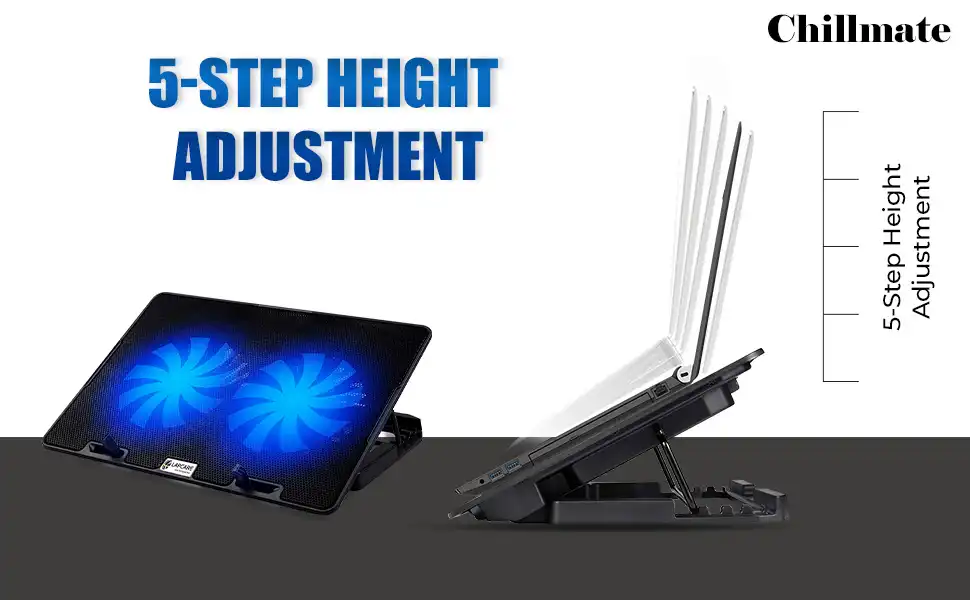 Chillmate - Cooling Pad, 2 USB Port, Dual Fan, upto 15.6" Laptop ...